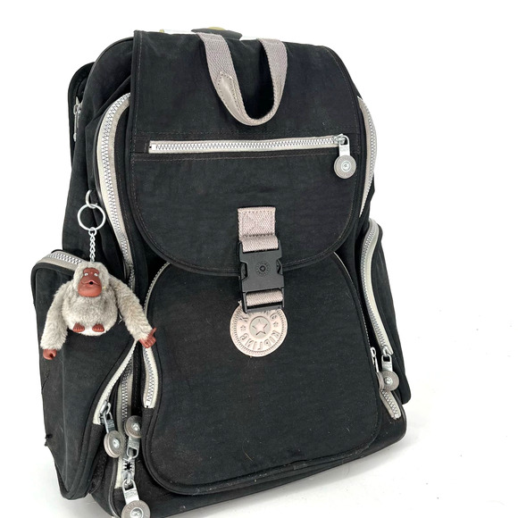 Kipling | Bags | Kipling Alcatraz Black Crinkle Nylon Rolling Backpack ...